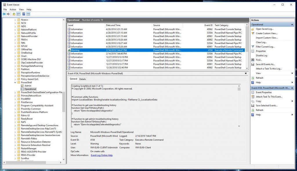 Gathering Windows, PowerShell and Sysmon Events with Winlogbeat - ELK 7 ...