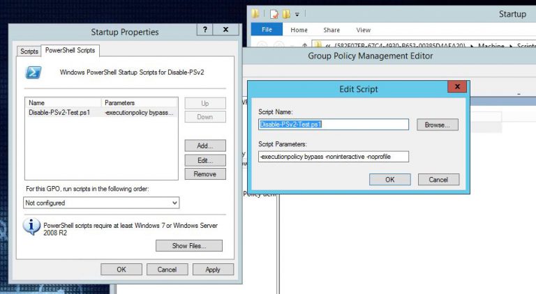 Disabling PowerShell v2 with Group Policy | RobWillis.info